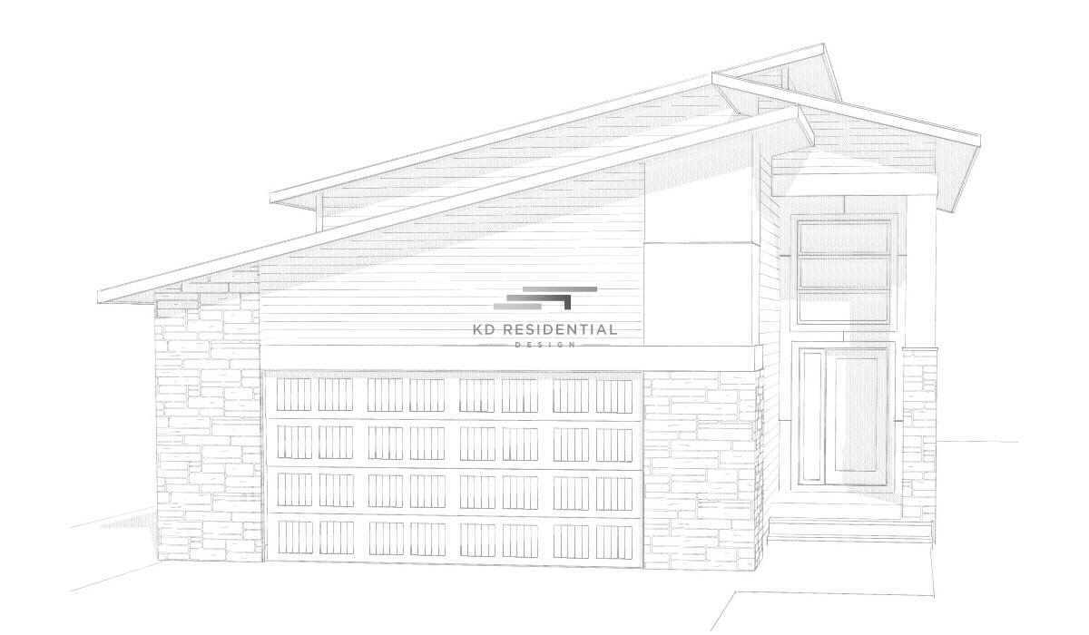 KD Residential Design - Bi-level Home Perspectives