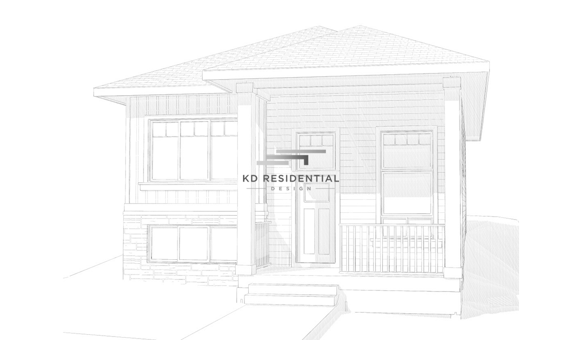 KD Residential Design - Bi-level Home Perspectives